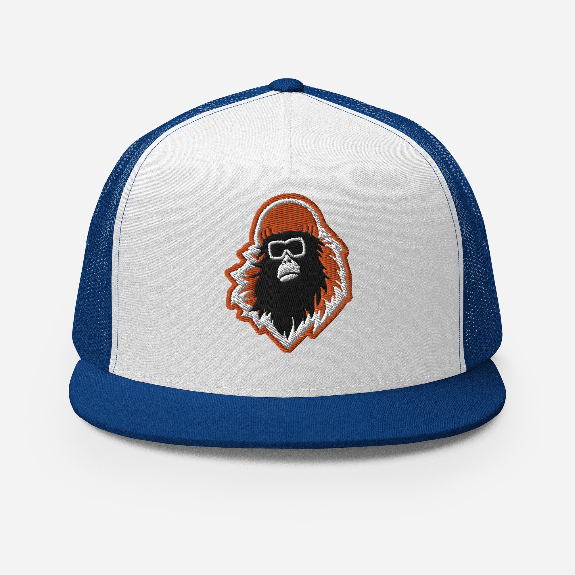 Sasquatch Swagger Trucker Cap, Embroidered Bigfoot Adjustable Flat Brim ...