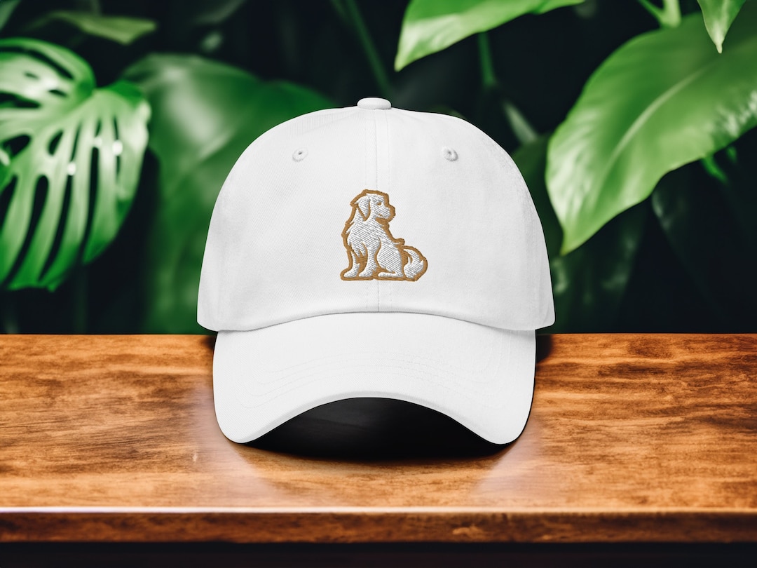 Golden Retriever Dad Hat, Embroidered Adjustable Baseball Cap for Dog ...