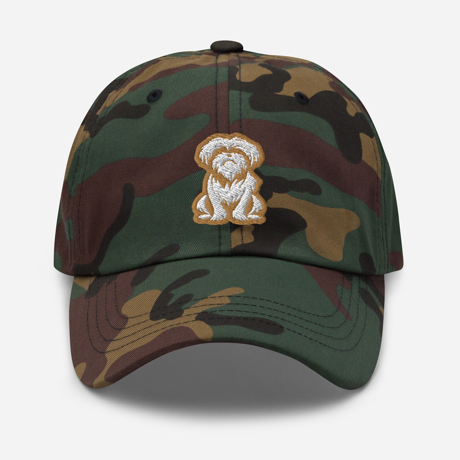 Shih Tzu Style: Embroidered Adjustable Dad Hat W/ Unique Dog Emblem ...