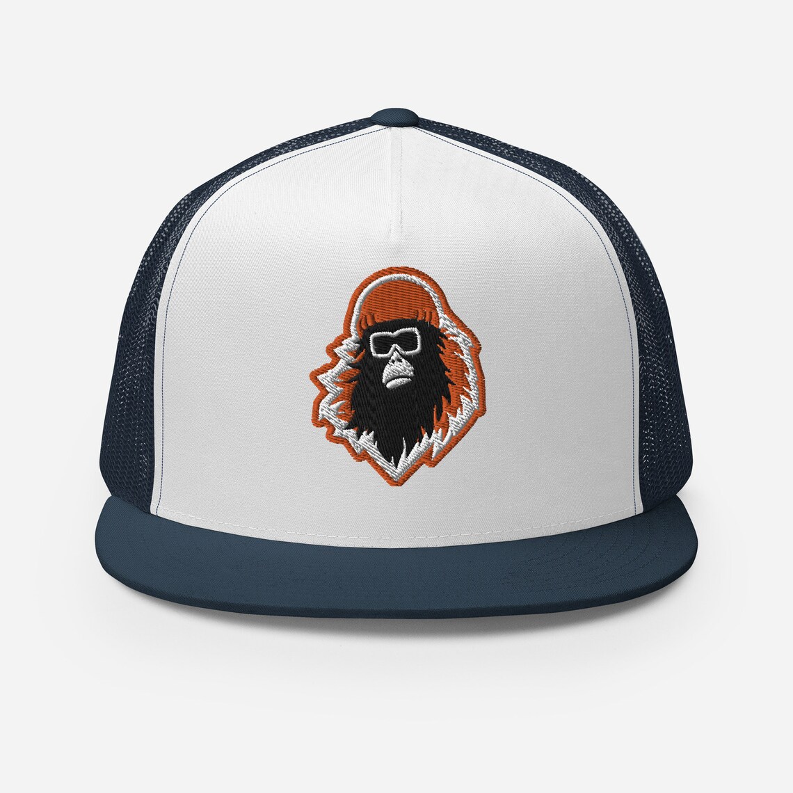 Sasquatch Swagger Trucker Cap, Embroidered Bigfoot Adjustable Flat Brim ...