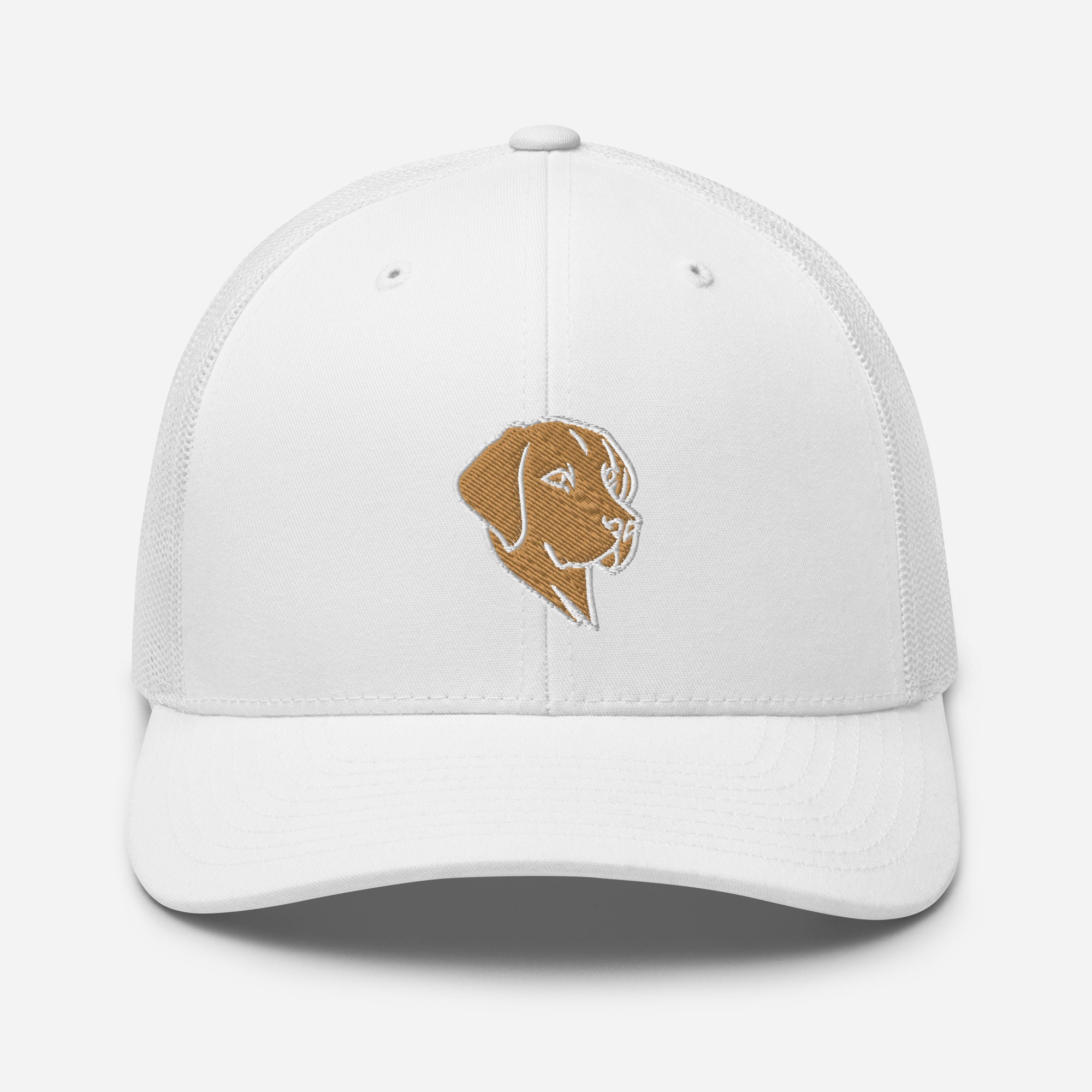 Labrador Retriever Trucker Cap, Lab Dog Embroidered Fabric Baseball Cap ...