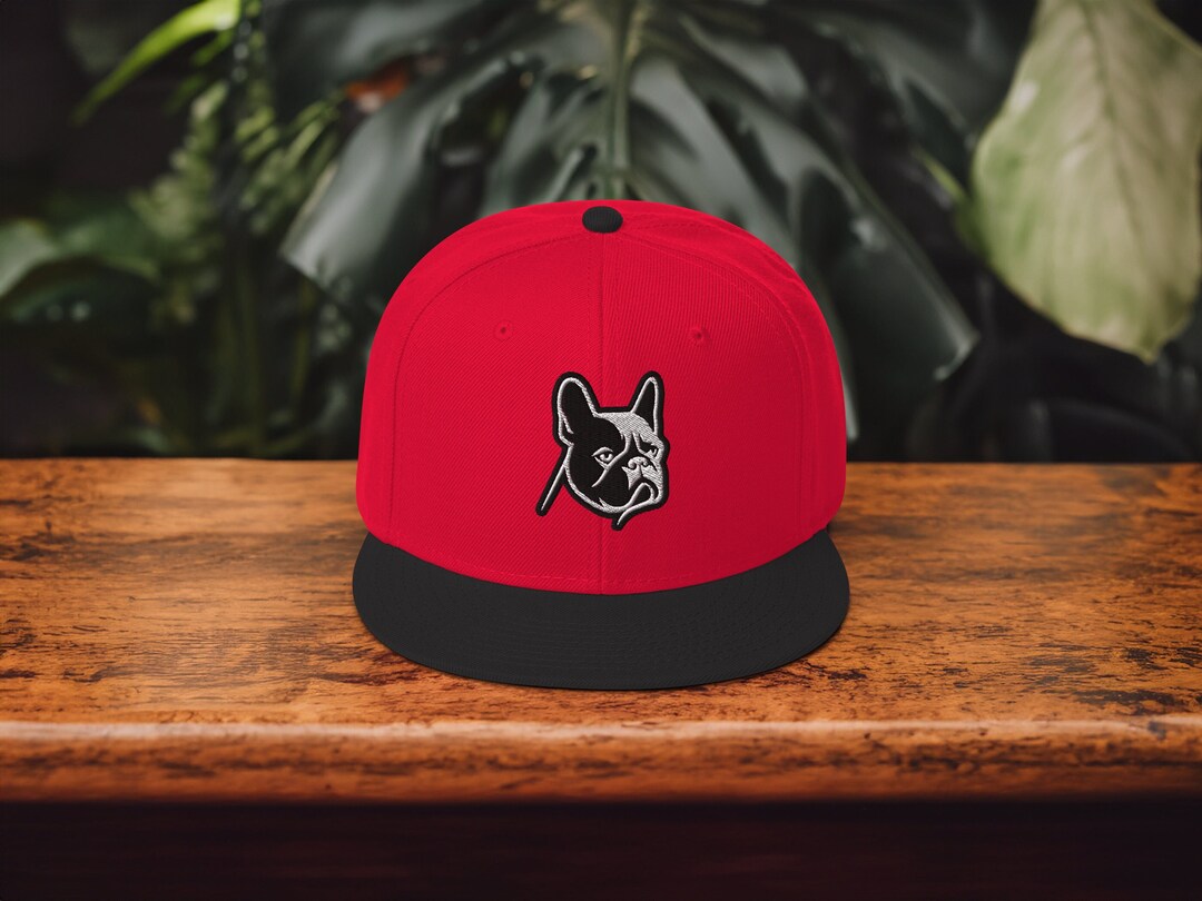French Bulldog Baseball Cap, Frenchie Embroidered Snapback Hat, Gift ...