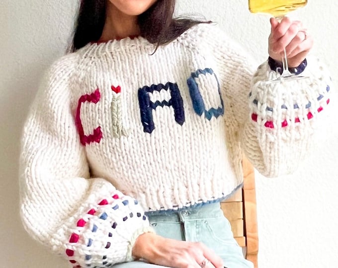 CIAO SWEATER | Beginner Friendly | Knitting Pattern - Etsy