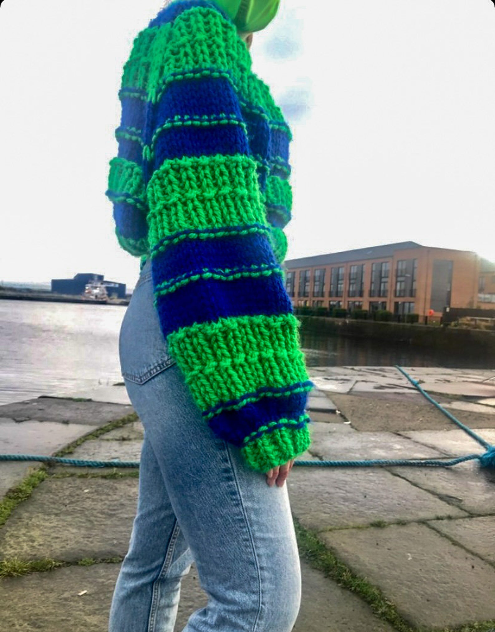 Knitting Pattern: JESS SWEATER Chunky Textured Slight - Etsy Canada