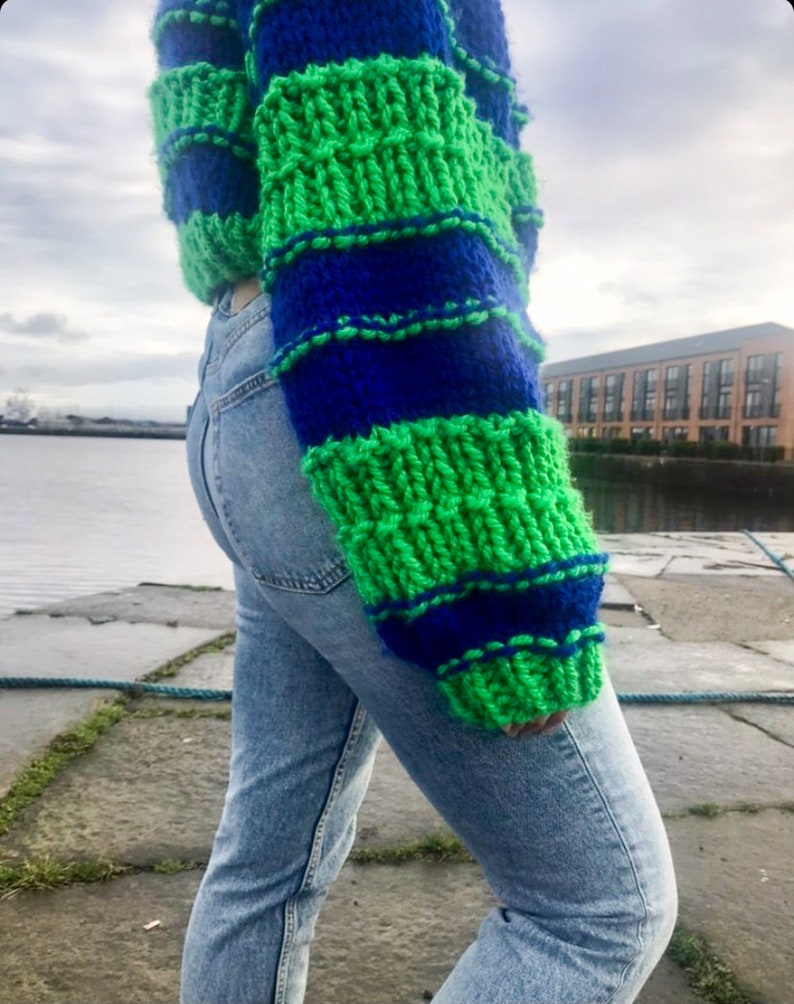 Knitting Pattern: JESS SWEATER Chunky Textured Slight | Etsy