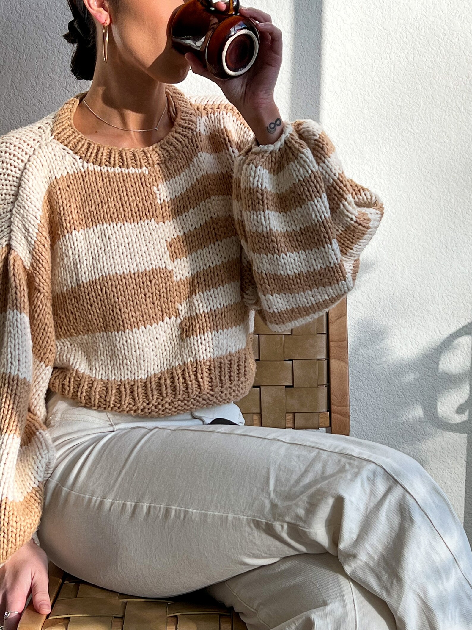 Coffee Date Sweater Pattern Intermediate Beginner Friendly | Etsy