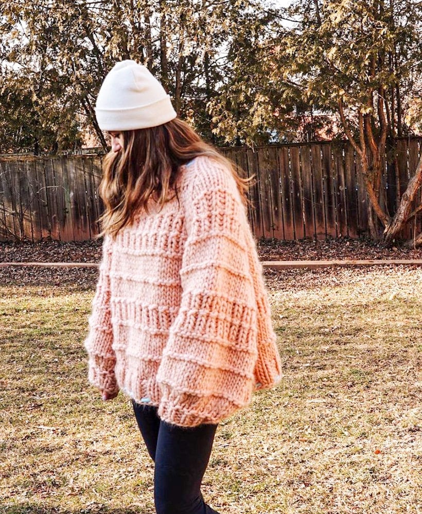 Knitting Pattern: JESS SWEATER Chunky Textured Slight - Etsy Canada