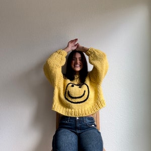 Sunday Sweater | Knitted Sweater Pattern | Chunky Sweater | Digital ...