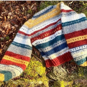 KONA SWEATER : Knitting Pattern, Zero Waste, Textured, Colorful, Light ...