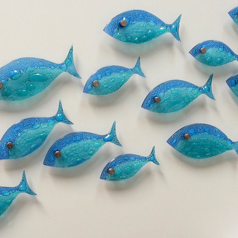 Hanging Glass Fish Decor - Etsy UK