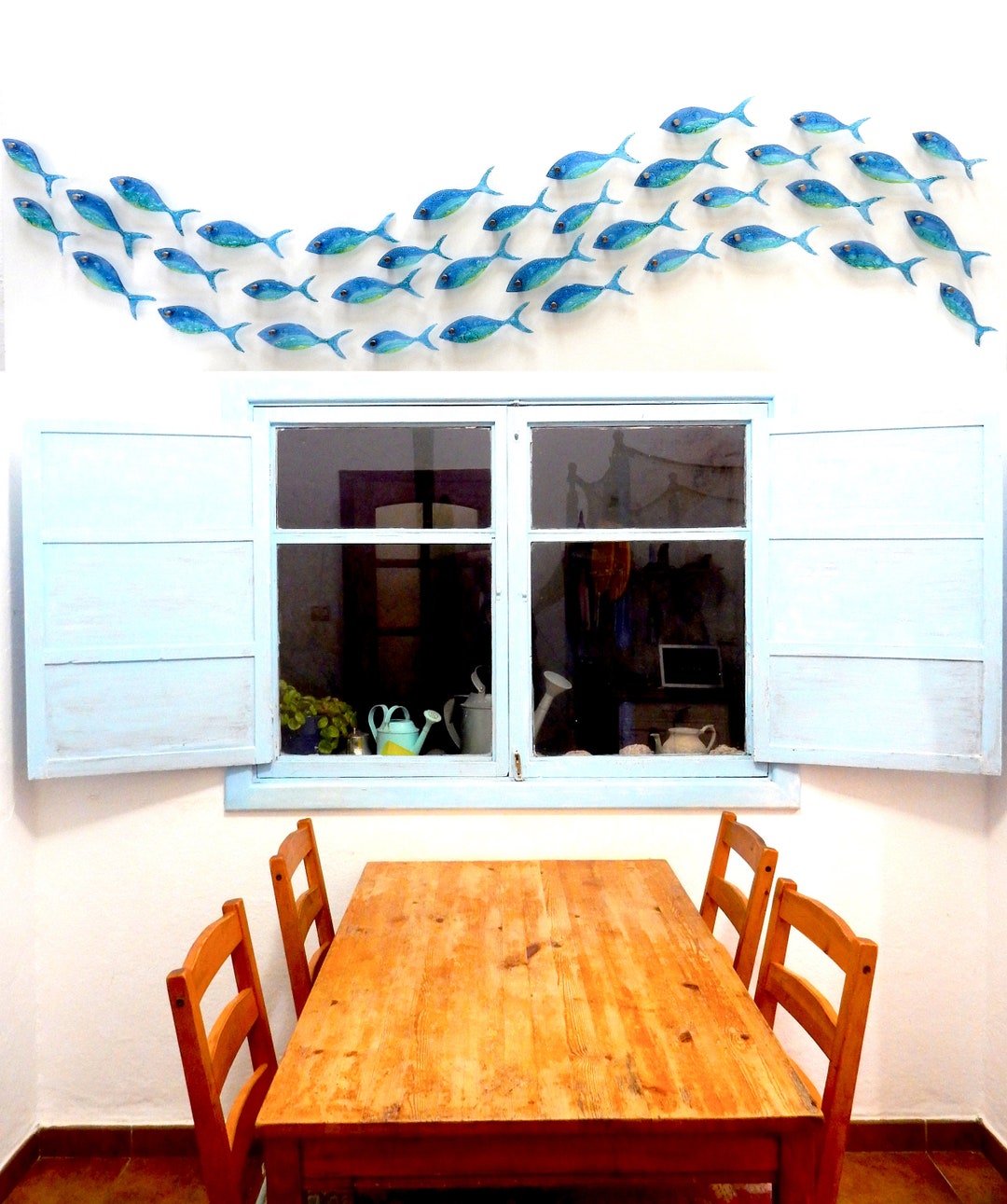 Fused Glass Fish Wall Art: 35-piece Ocean Decor Set - Etsy
