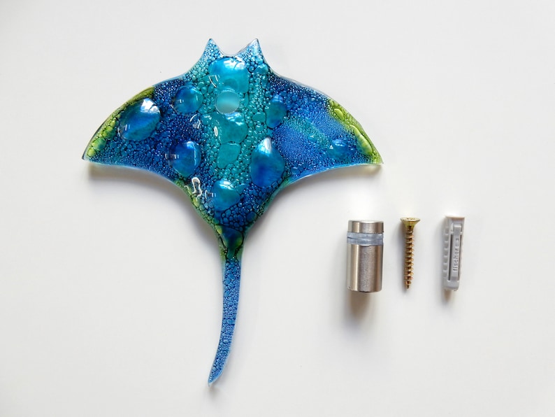 Fused Glass Stingrays. Manta Rays. Manta Rays Wall Art. - Etsy