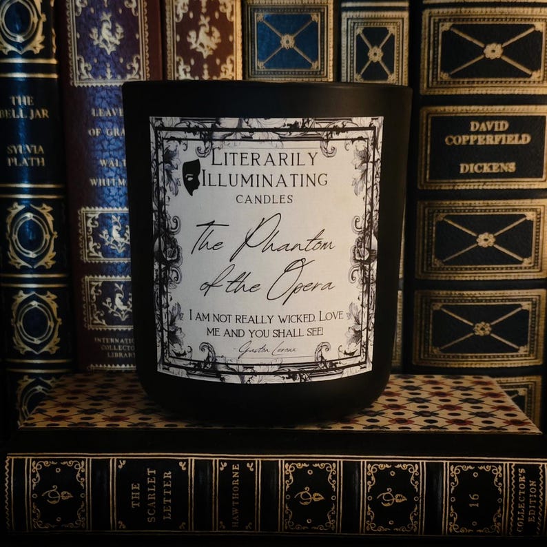 Phantom of the Opera Inspired Candle | Bookish Gift | Home Fragrance ...