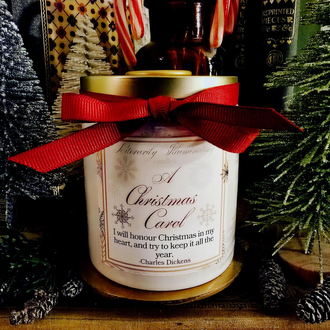 A Christmas Carol Literary Inspired Candle Scented Candle Bookish ...