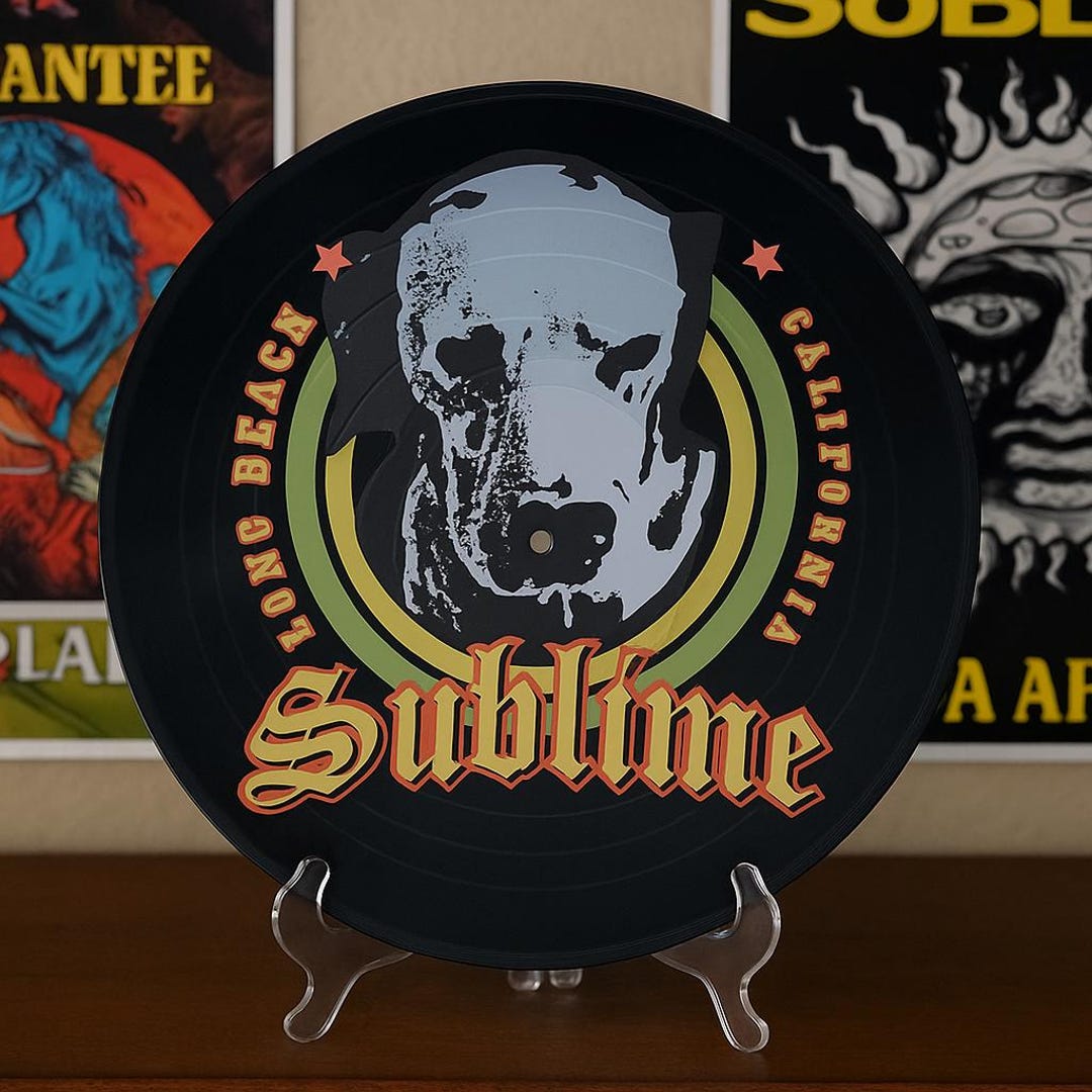Sublime Long Beach California Vinyl Record Art – Upcycled Band Decor ...