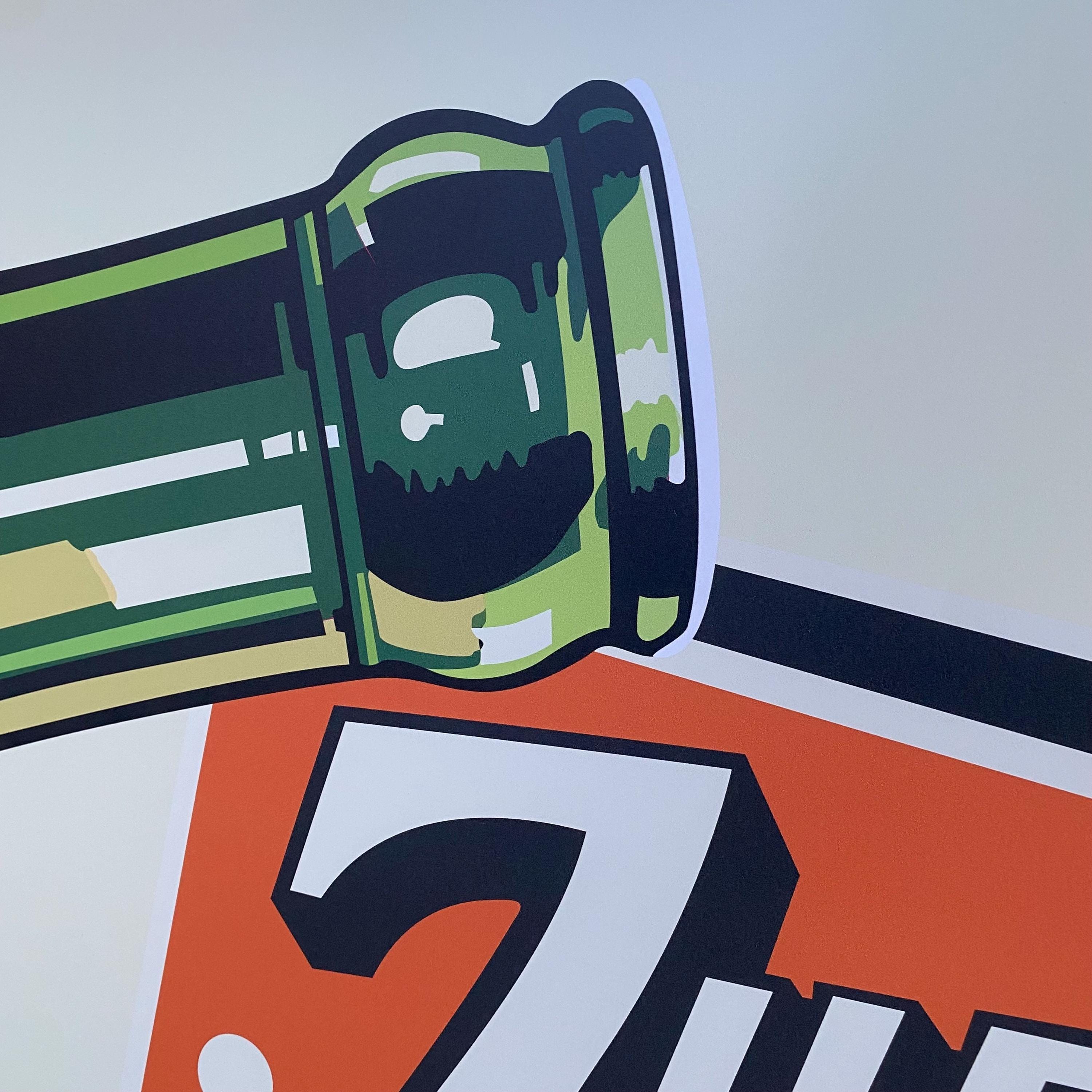 Vintage Style Aluminum 7up Sign - Etsy