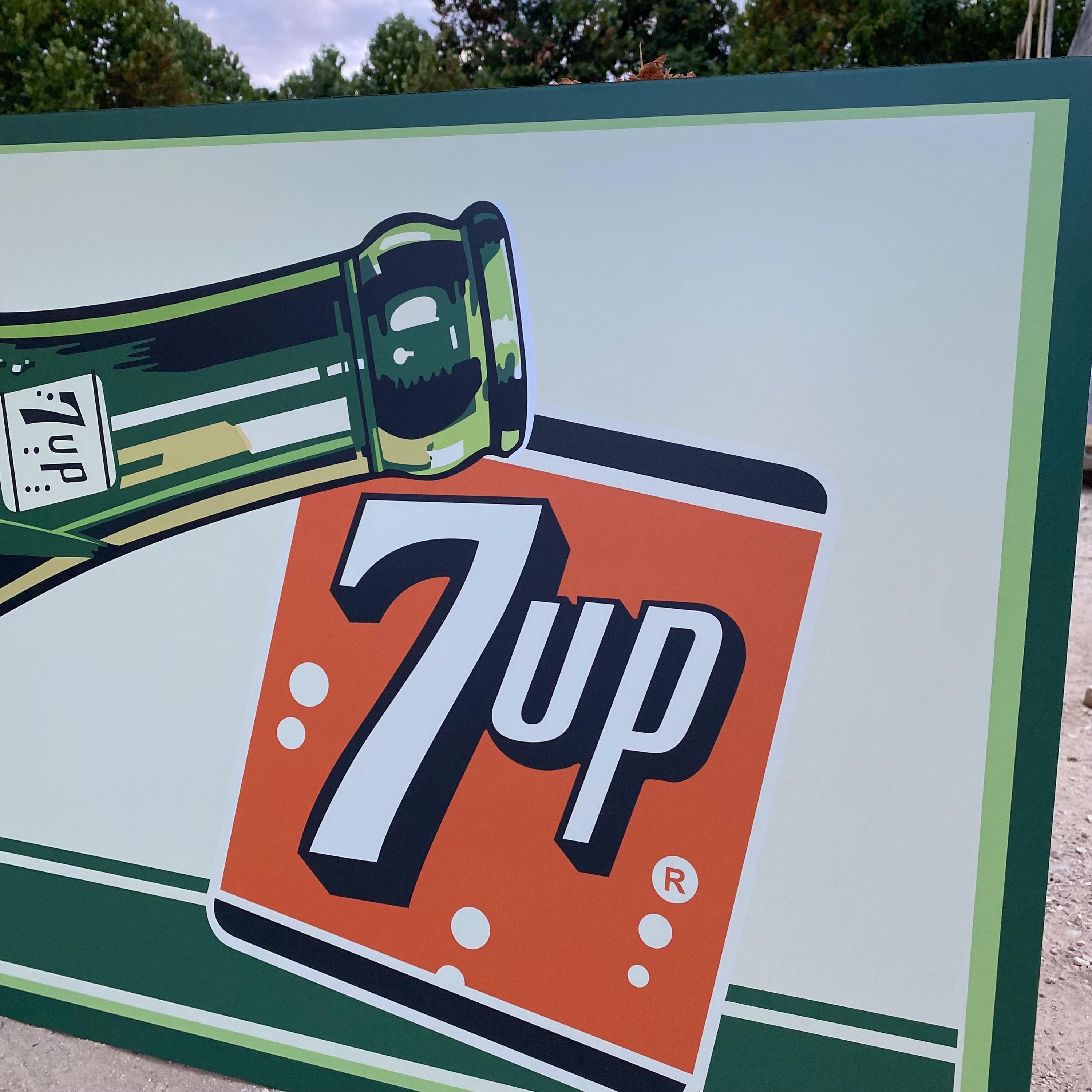 Vintage Style Aluminum 7up Sign - Etsy