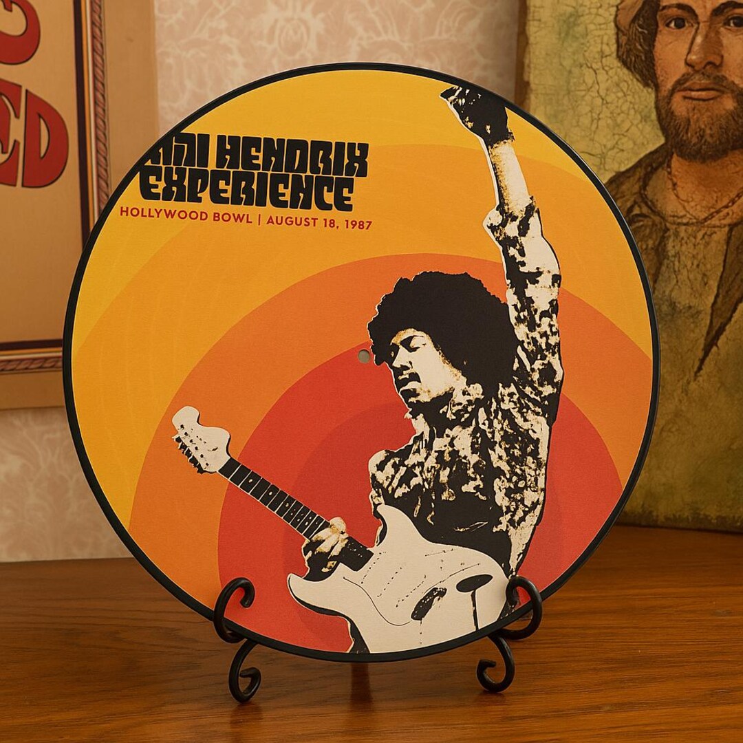 Jimi Hendrix Experience Vinyl Art – 12" Upcycled Record Print | Retro ...