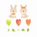 Watercolor Carrots Clipart / Cute Rabbit Graphics / Veggies - Etsy