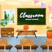 Watercolor Classroom Clipart / Classroom Illustration / Classroom Scene ...