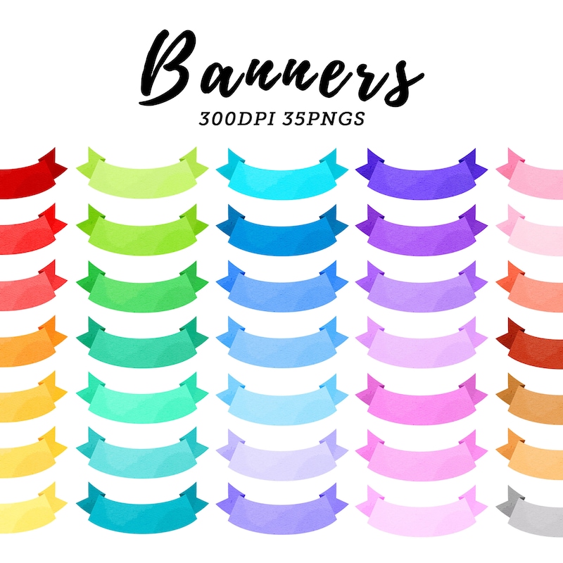 Ribbon Banner - Etsy