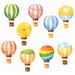 Watercolor Hot Air Balloon Clipart / Baby Nursery Balloon / Clouds ...