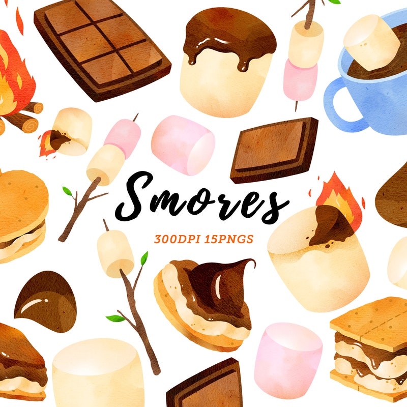 S'mores Clip Art - Etsy