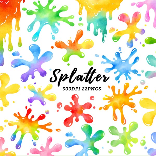 Paint Splats - Etsy