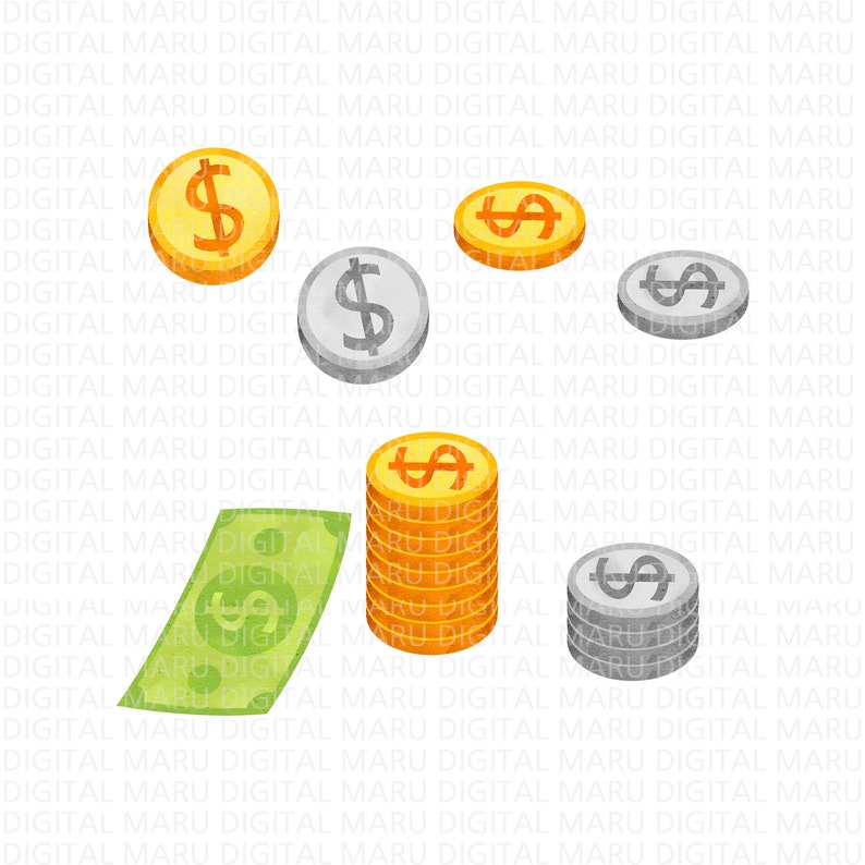 Watercolor Piggy Bank Clipart / Money Clipart / Bank Clipart ...