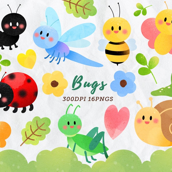 Insect Clipart - Etsy