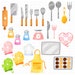 Watercolor Kitchen Clipart / Cooking Clipart / Baking Clipart / Cooking ...