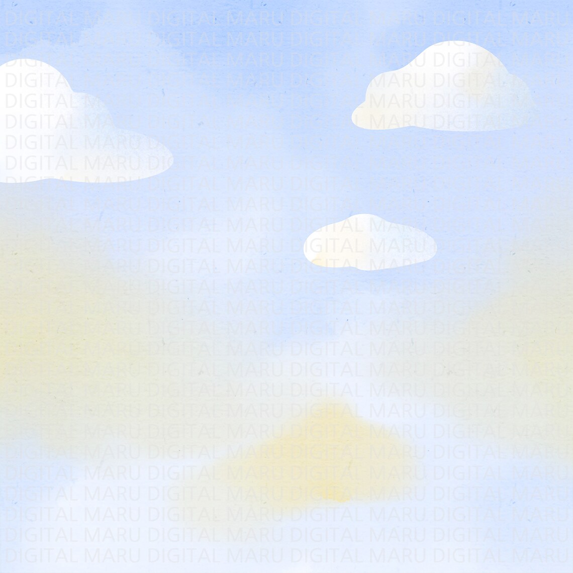 Watercolor Hot Air Balloon Clipart / Baby Nursery Balloon / Clouds ...