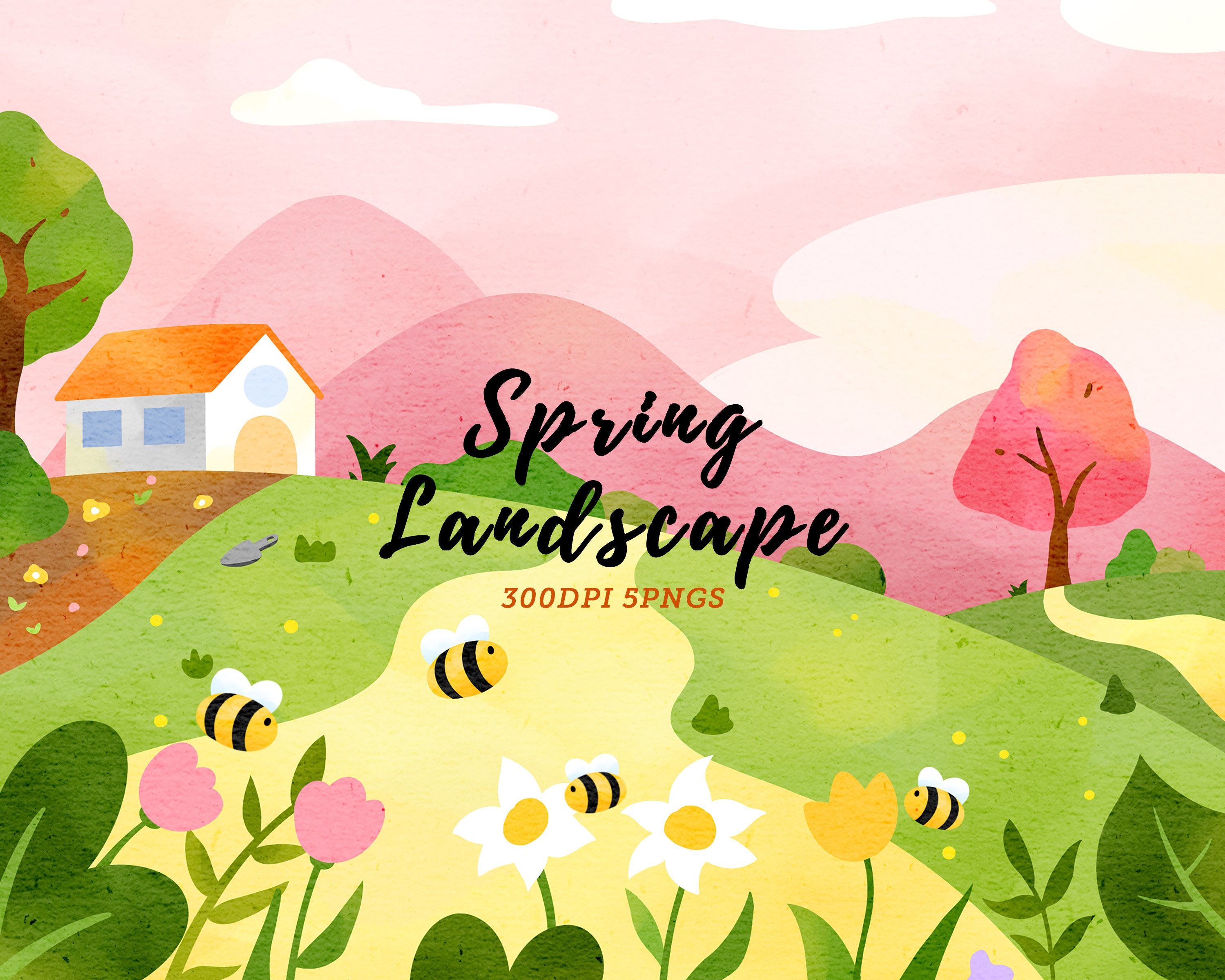 Spring Landscape Clipart