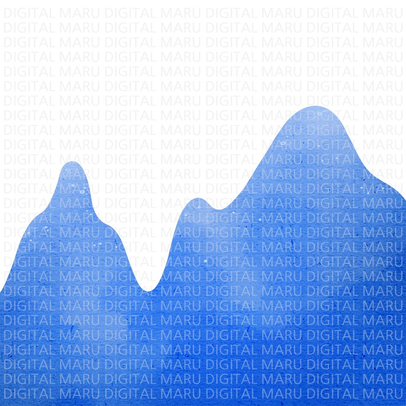 Watercolor Snowdrift Clipart / Snowy Hills Clipart Clipart / Winter ...