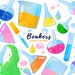 Watercolor Beakers Clipart / Science Clipart Download / Science / Lab ...