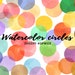 Watercolor Circles Clipart / Watercolor Clipart Dots / Dots Download ...