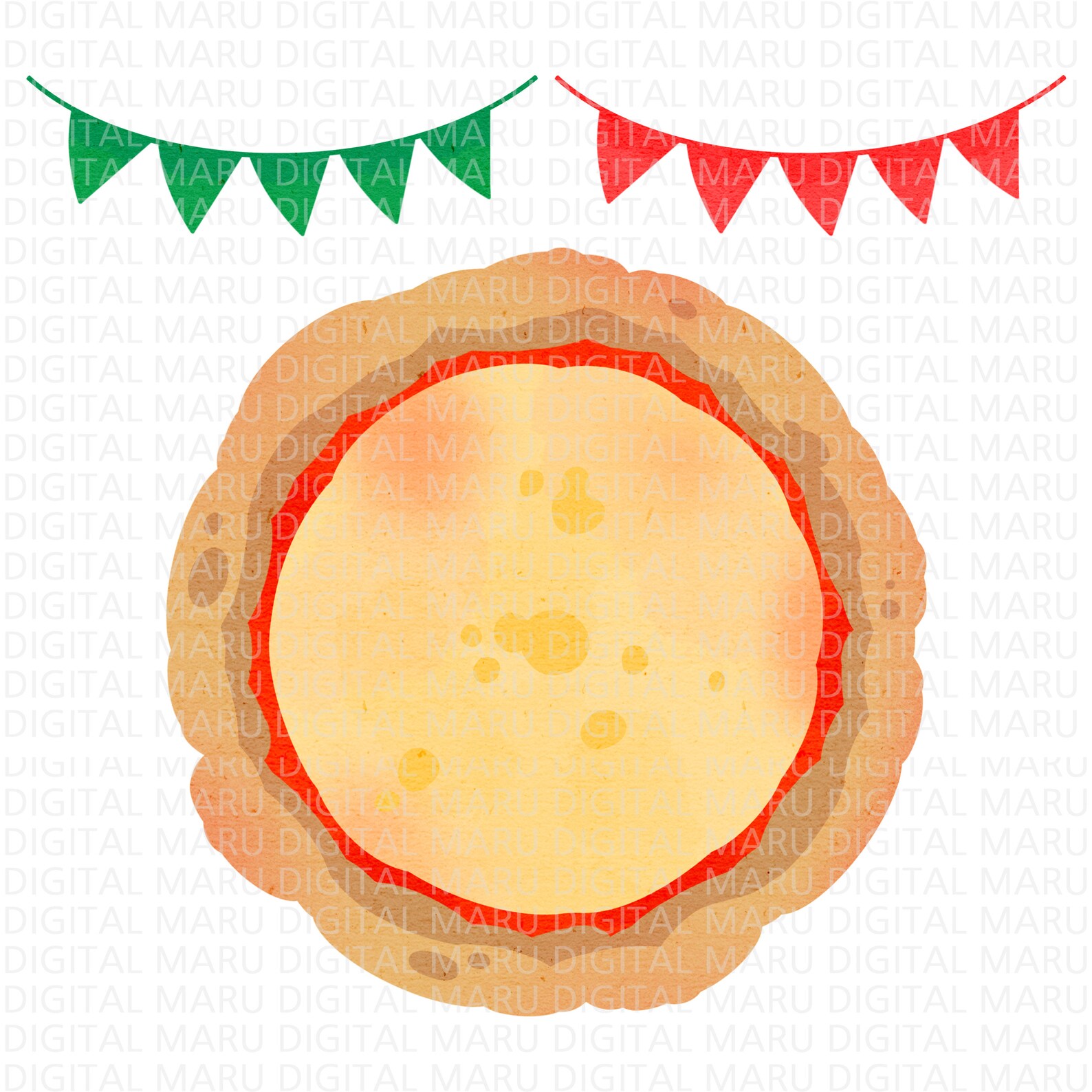 Watercolor Pizza Clipart / Dinner Download / Instant Download / Pizza ...