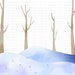 Watercolor Winter Forest Clipart / Winter Background / Pine Tree ...