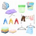 Watercolor Laundry Clipart / Cleaning Clipart / Washing Machine Clipart ...