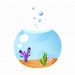 Watercolor Fish Clipart / Fishbowl Clipart / Pet Fish Clipart / Cute ...