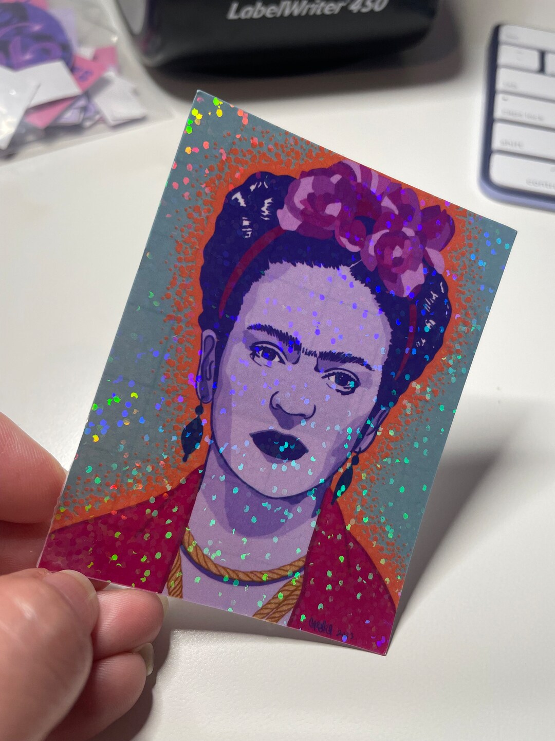 5 Frida Kahlo Stickers, Holographic Stickers - Etsy