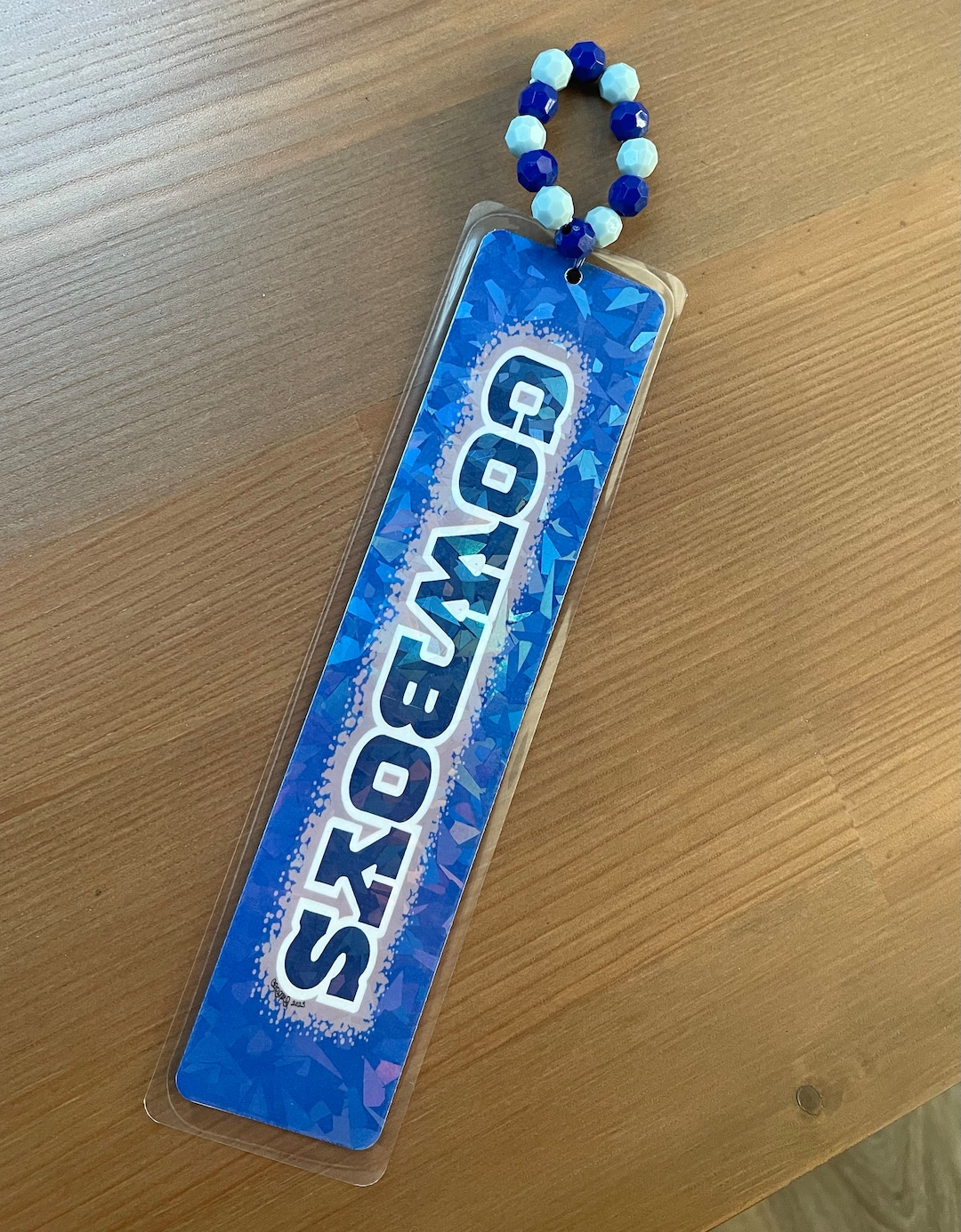 Sports Design Laminated Bookmarks With Beaded Accessory, Holographic - Etsy