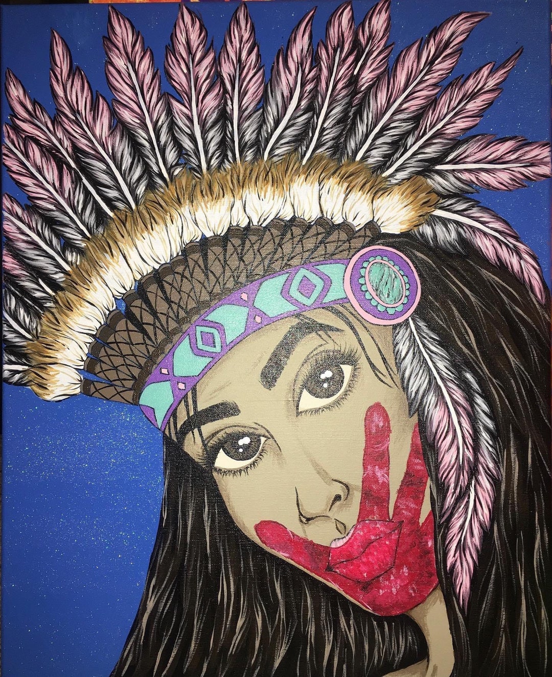 MMIW, Acrylic Paint, Canvas Painting, Original Art - Etsy