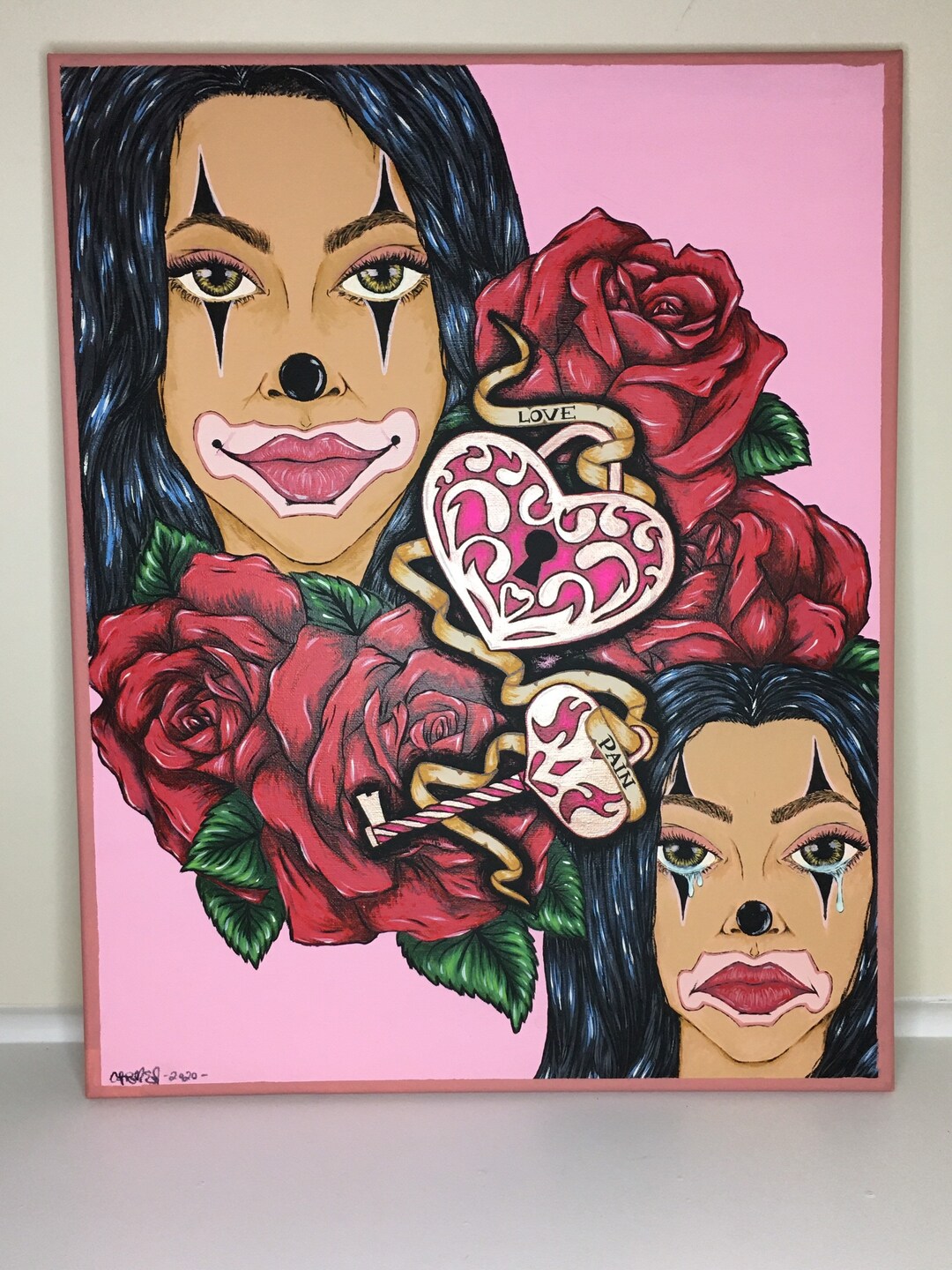 Smile Now Cry Later Painting 20x16 - Etsy