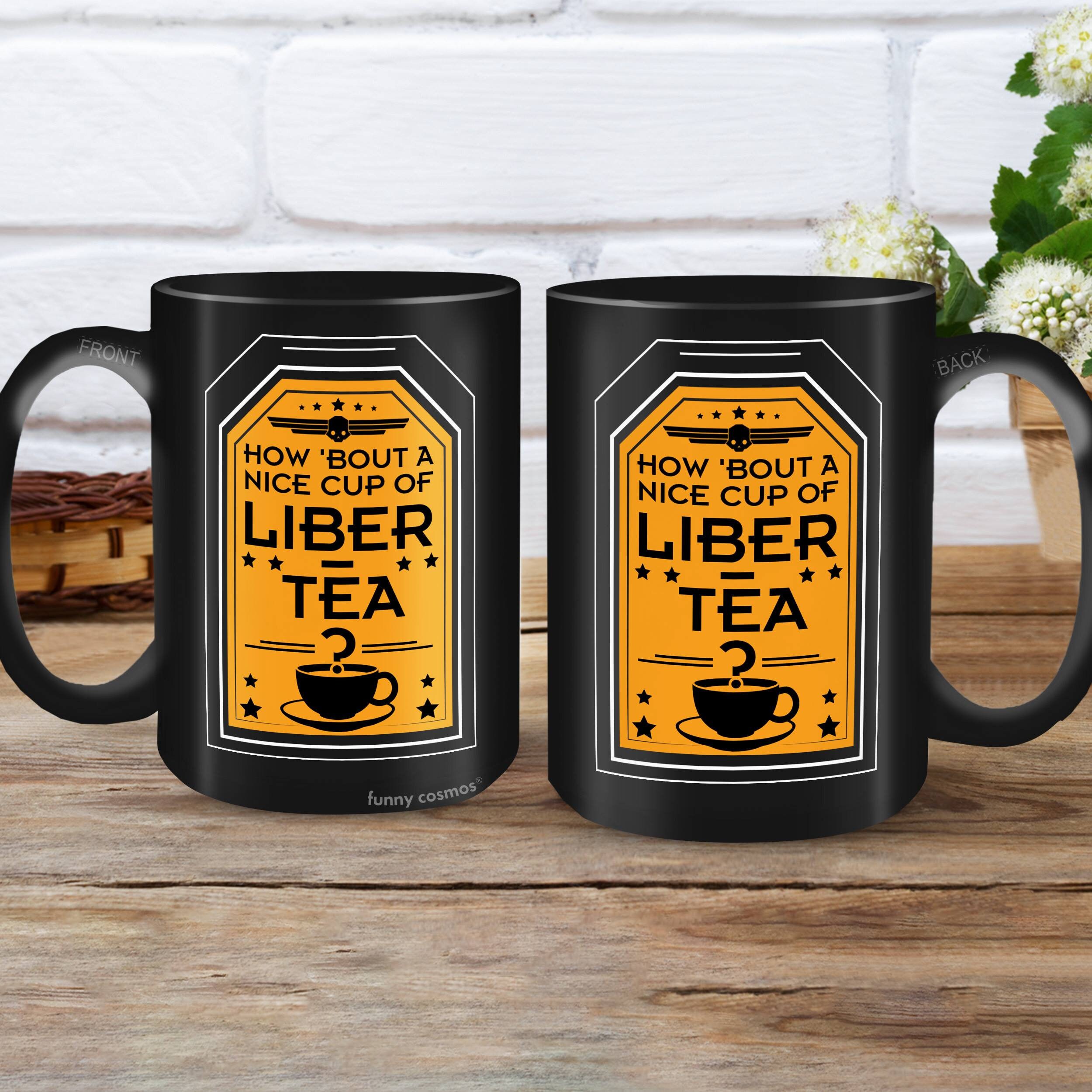 Liber-tea Helldivers 2 Mug, Morning Cup of Liber-tea, Helldivers Taste ...