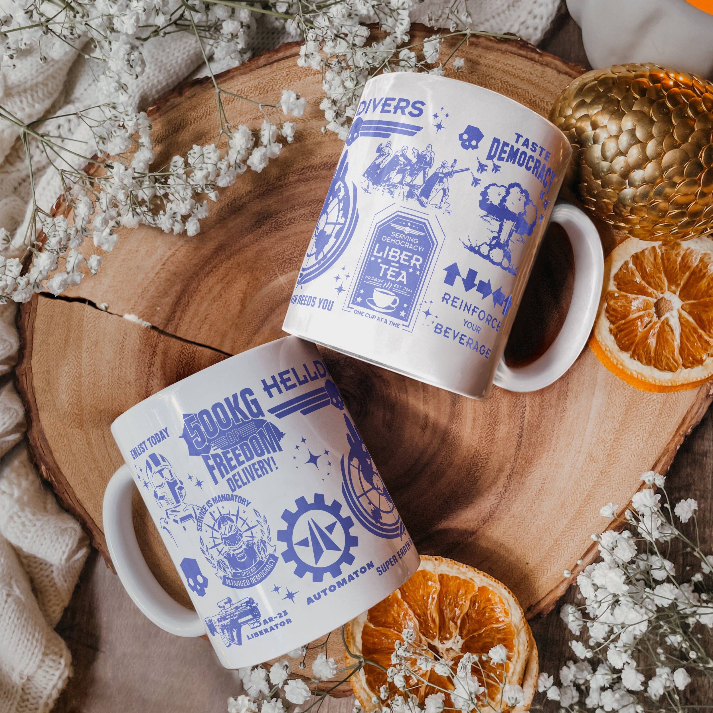 Helldivers Liber-tea Mug, Morning Cup of Liber-tea, Helldivers Taste ...