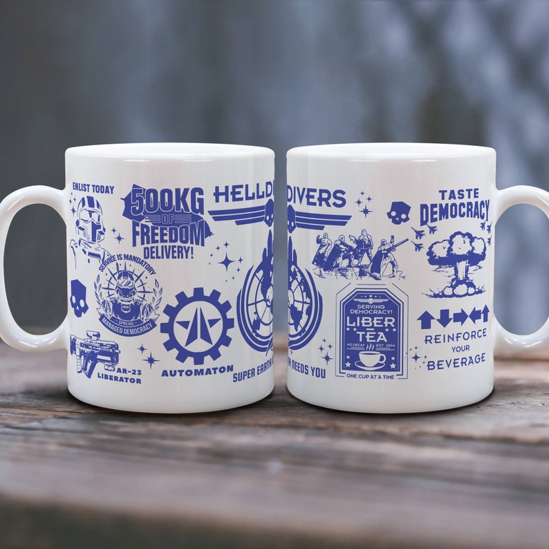 Helldivers Liber-tea Mug, Morning Cup of Liber-tea, Helldivers Taste ...