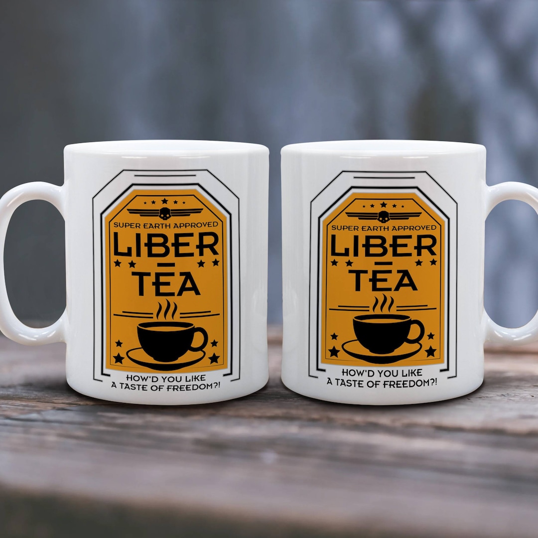Liber-tea Helldivers 2 Mug, Morning Cup of Liber-tea, Helldivers Taste ...