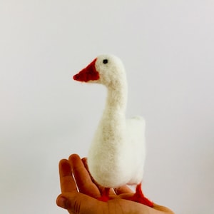 Needle Felted Goose, Felted Bird, Goose Gift, Goose Lover, Bird Gift ...