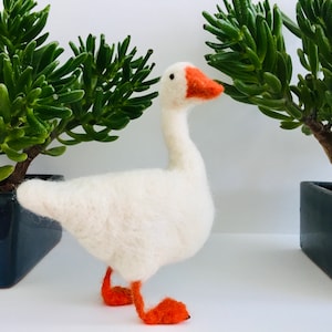 Needle Felted Goose, Felted Bird, Goose Gift, Goose Lover, Bird Gift ...